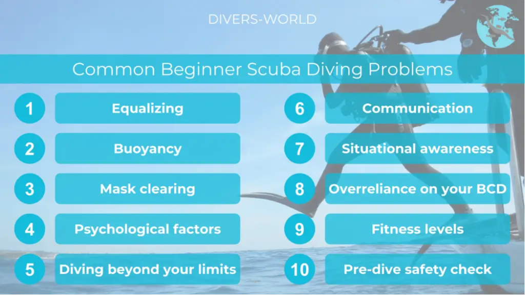 COMMON BEGINNER SCUBA DIVING PROBLEMS AND HOW TO SOLVE THEM - Divers-World